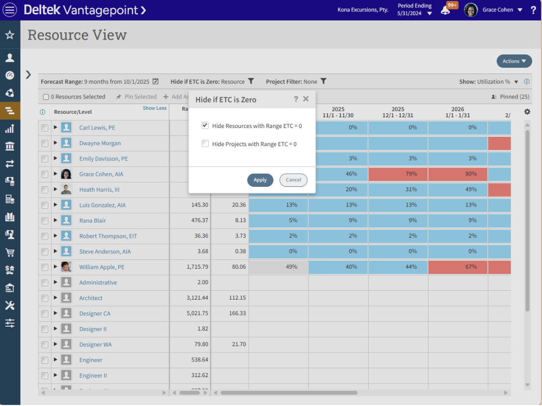 Controlling the Details with Deltek Vantagepoint Planning