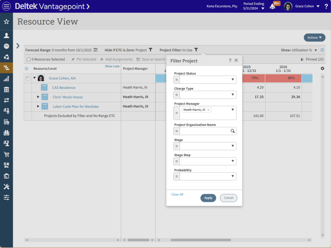Controlling the Details with Deltek Vantagepoint Planning