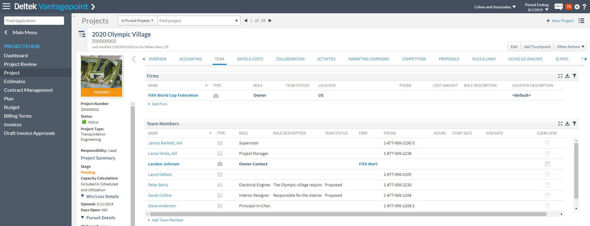 Easily Capture Project Information Using Deltek Vantagepoint